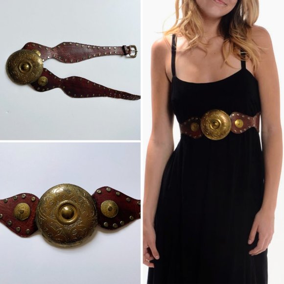 Vintage | Accessories | Vintage Boho Moroccan Large Brass Medallion ...